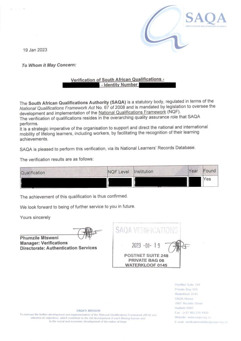 How to Obtain Proof of Your South African Qualifications