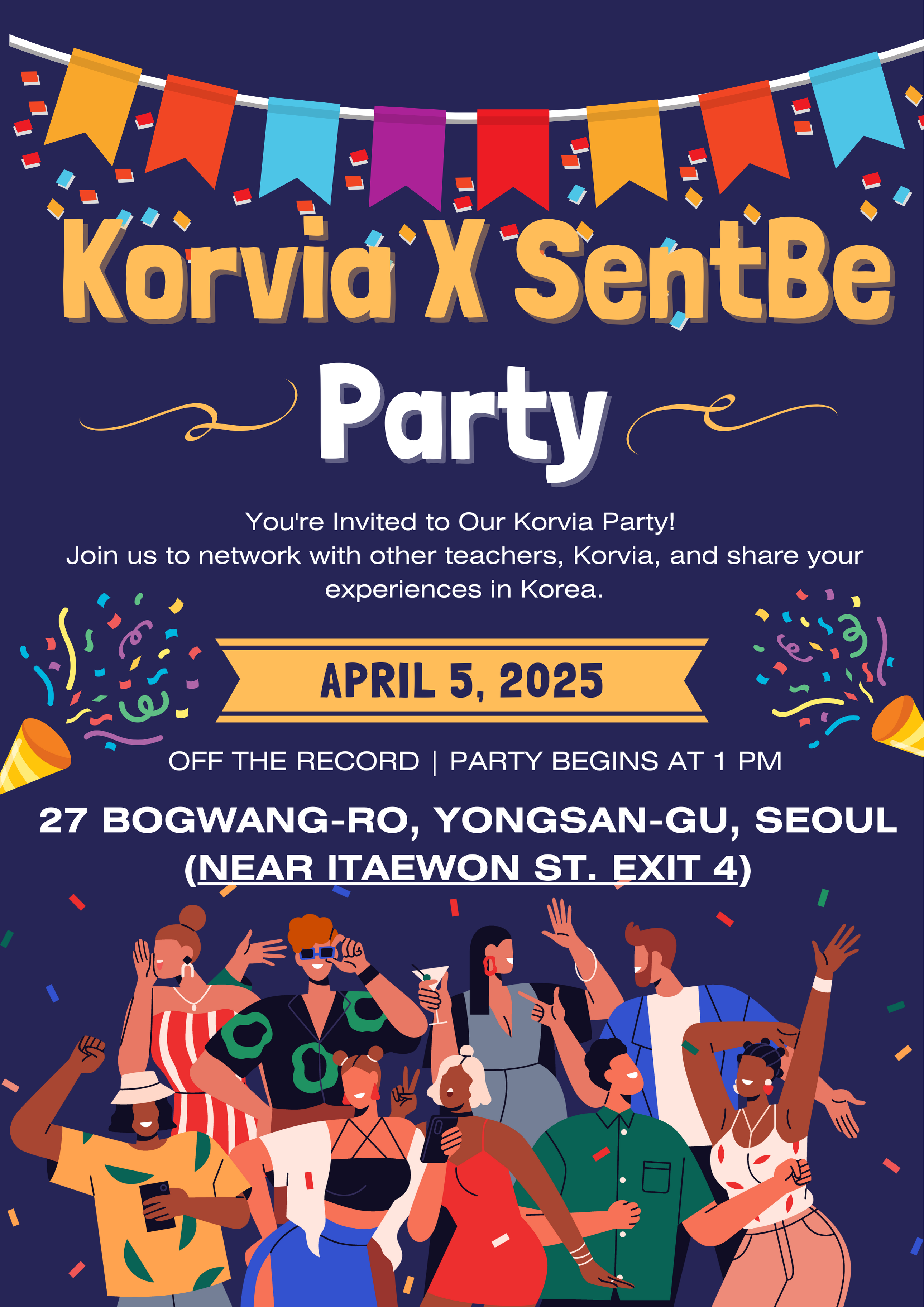 Korvia 2025 Spring Party at Itaewon! - Teach English in Korea - Korvia ...